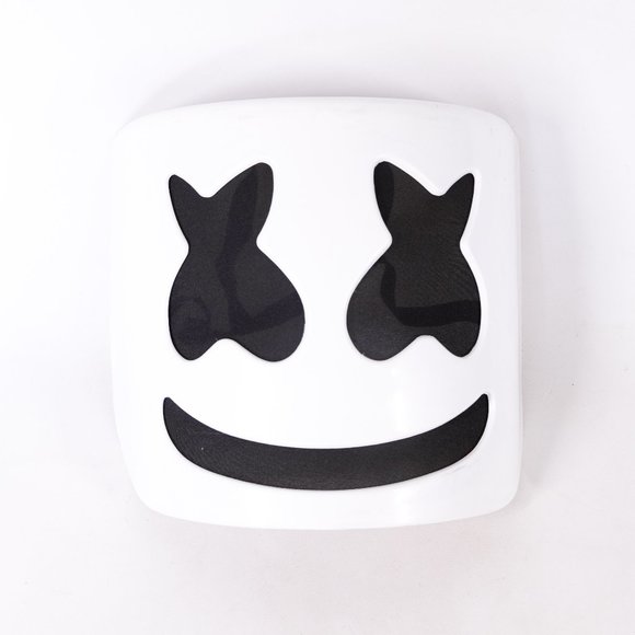 Accessories | Dj Marshmello Hard Plastic Mask White 1 Face Mesh Eyes ...